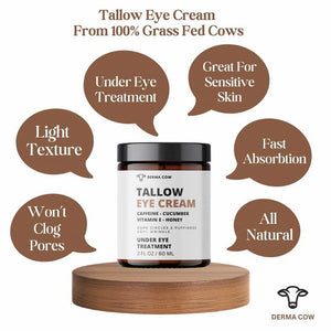 Derma Cow Beef Tallow Under Eye Treatment Cream 60ml | bodytonix Australia
