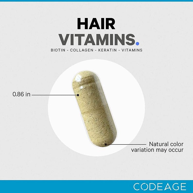 Codeage Biotin + Collagen + Keratin Hair Vitamins | bodytonix Australia | bodytonix