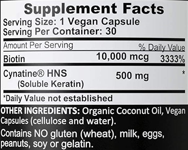 Hair Thickness Maximizer Biotin + Keratin (Cynatine HNS) | bodytonix ...