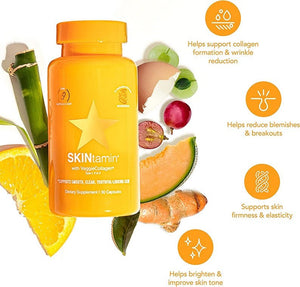 Hairtamin SKINtamin w/ VeggieCollagen Type I, V & X | bodytonix Australia